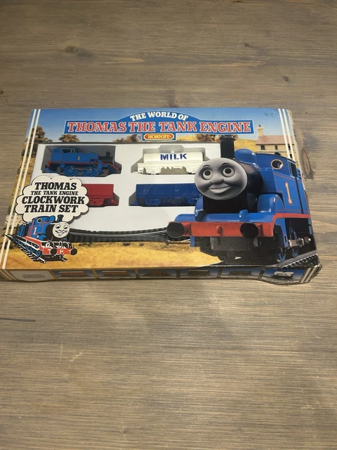 VINTAGE HORNBY THOMAS The Tank Engine Train Set. Milk Thomas Clockwork ...