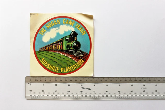 VINTAGE SUGARCANE TRAIN Sunshine plantation Australia vinyl car decal ...