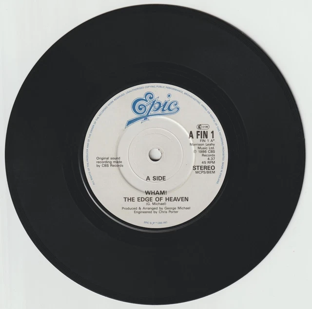 WHAM THE EDGE Of Heaven 7" Vinyl Single EUR 5,76 - PicClick IT