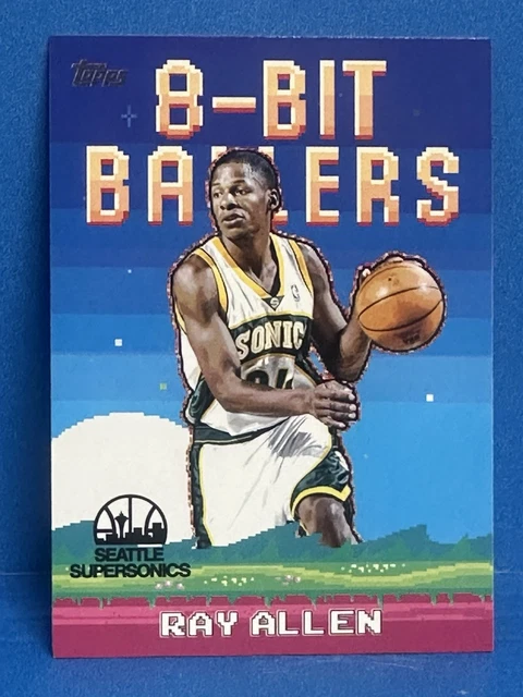 2025-26 TOPPS #8B-28 Ray Allen 8-Bit Ballers Seattle Super Sonics ...