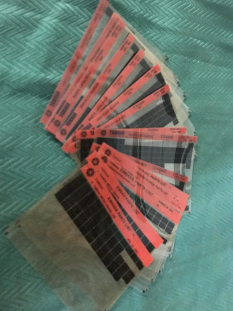 USED VINTAGE 1972-1989 Yamaha Ew-Ex Model Parts List Micro Fiches $18. ...