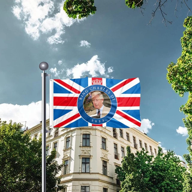 NEW KING CHARLES 111 Flag 5x3ft Limited edition Prince FLAG Charles NEW ...