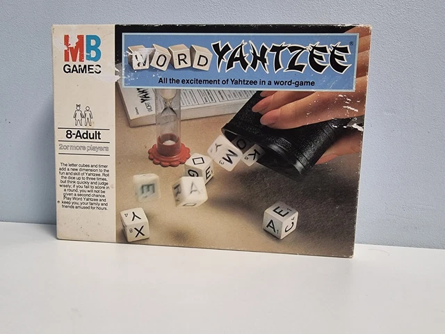 YAHTZEE WORD GAME MB Games Vintage 1979 Edition Complete except ...