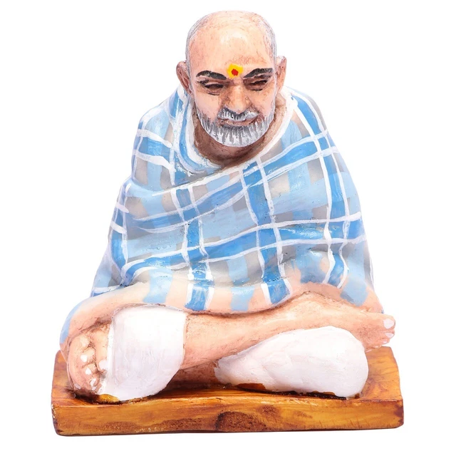 NEEM KAROLI BABA Maharaj Ji Rare Handmade Figurine God idol For Holy ...