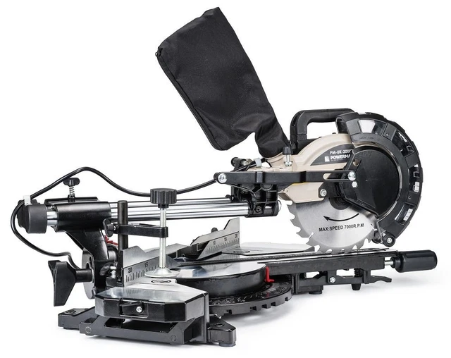 KAPP- UND GEHRUNGSSÄGE 2000W Zugfunktion 210mm Laser LED Holzsäge ...