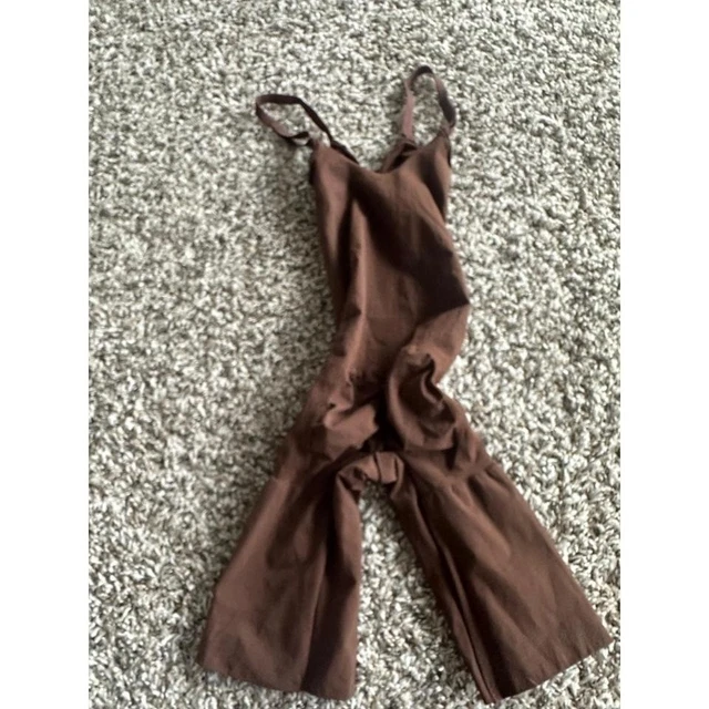 SKIMS SHAPEWEAR BODYSUIT Tummy Control Full Body Suit Brown XS £28.61 ...