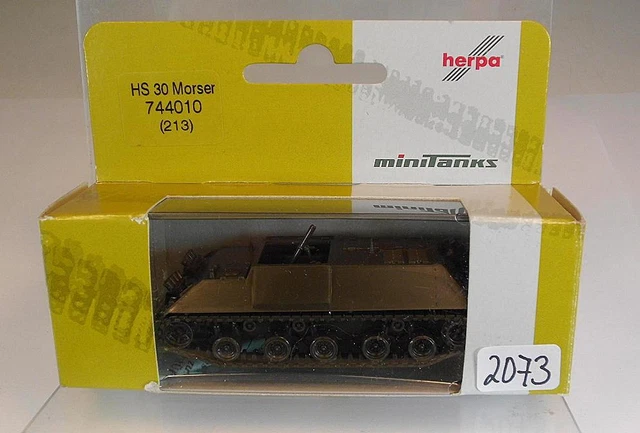 HERPA MINITANKS 1/87 Nr. 744010 Panzer HS 30 Mörser Militär Tank Char ...
