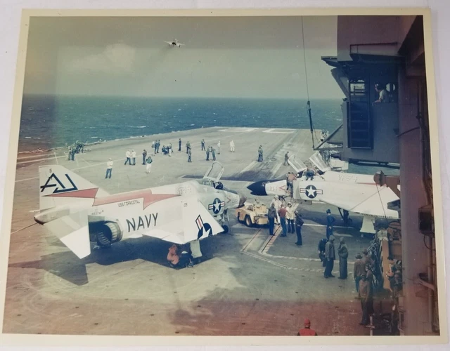F-4 PHANTOM II McDonnell Douglas Press Photo 1960s USS Forrestal Flight ...