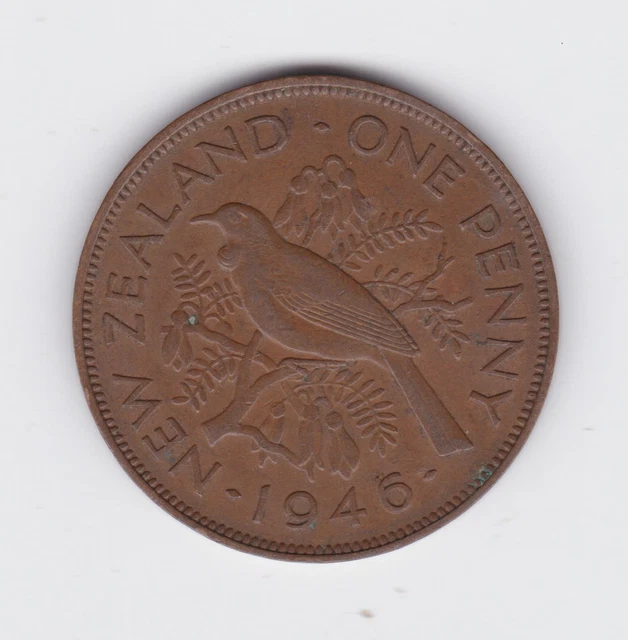 1946 NEW ZEALAND NZ One Penny Coin L-48 EUR 6,03 - PicClick FR