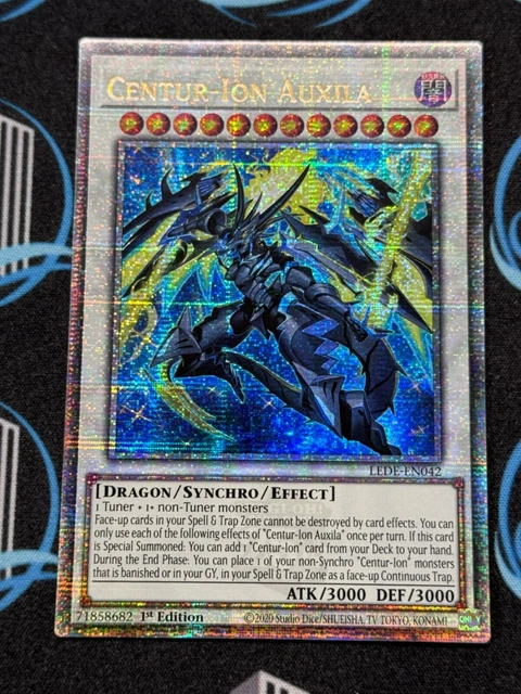 YUGIOH LEDE-EN042 CENTUR-ION Auxila Quarter Century Secret Rare 1st Edition EUR 47,23 - PicClick IT
