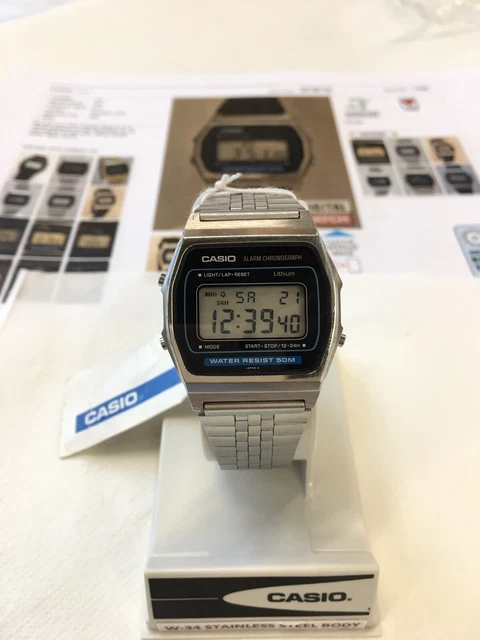 CASIO MARLIN W-34 Rare Vintage Japan Watch £2.20 - PicClick UK
