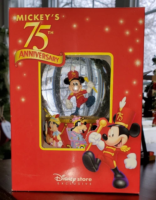 DISNEY STORE EXCLUSIVE Mickey's 75th Anniversary Special Edition Snow ...
