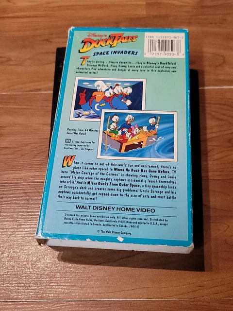 DISNEYS DUCKTALES - Space Invaders (VHS, 1990) $5.94 - PicClick CA