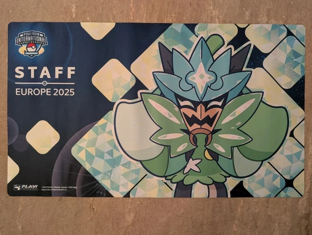 EXCLUSIVE POKÉMON TCG Playmat STAFF EUIC 2025 Europe London Teal Mask ...