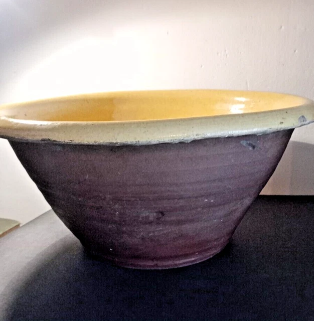 VICTORIAN LARGE TERRACOTTA Pancheon Dairy/Dough Bowl 1850 to 1899 £75. ...