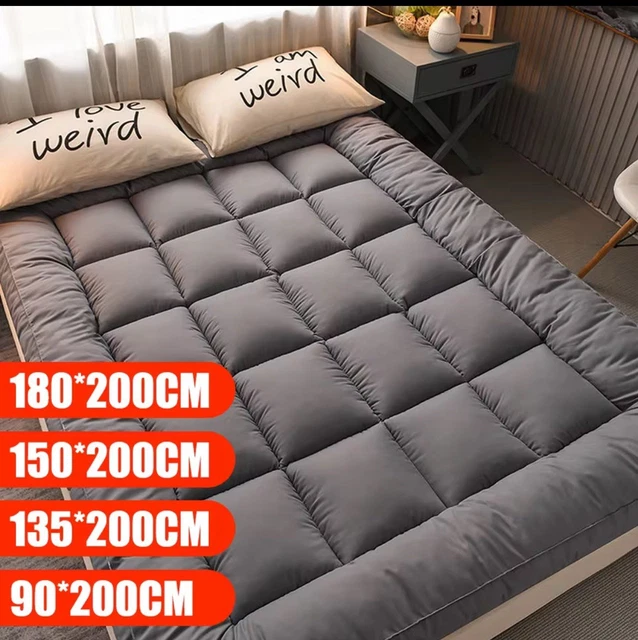 [UK STOCK] TATAMI Mat Mattress Topper Thickened Foldable 90x200cm ...
