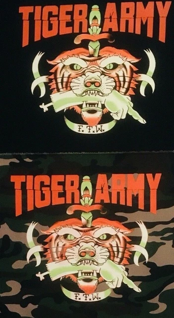 TIGER ARMY BIG back patch psychobilly punk rock rockabilly £7.99 ...