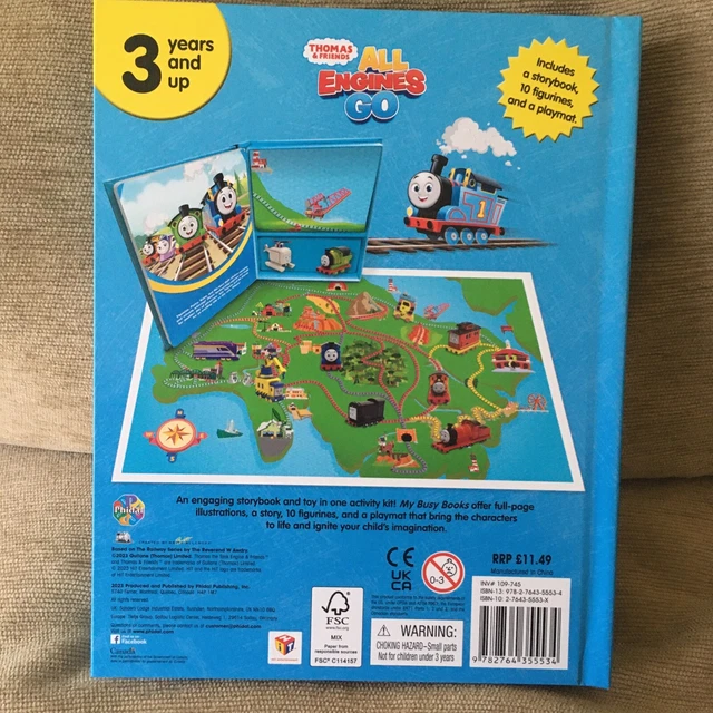 THOMAS AND FRIENDS All Engines Go Busy Book By Phidal Publishing. Brand ...