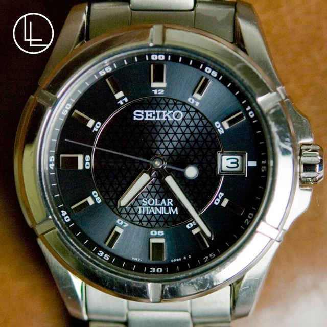 Mens Seiko Solar Titanium Watch FOR SALE! - PicClick UK