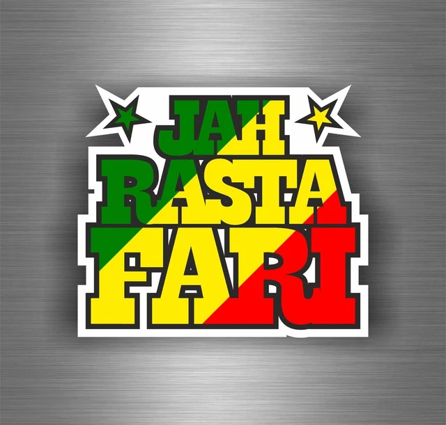 PEGATINA STICKER ADESIVI coche moto leon de juda rasta reggae one love ...