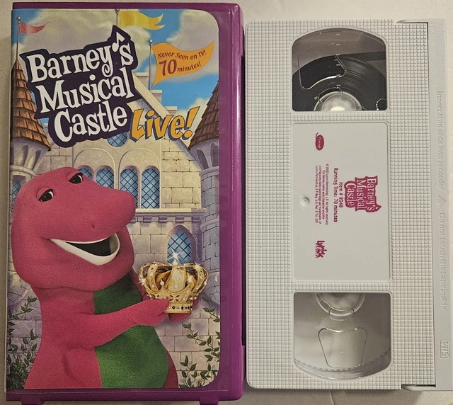 BARNEYS MUSICAL CASTLE Live VHS 2000 Small Purple Clamshell Case Sing ...