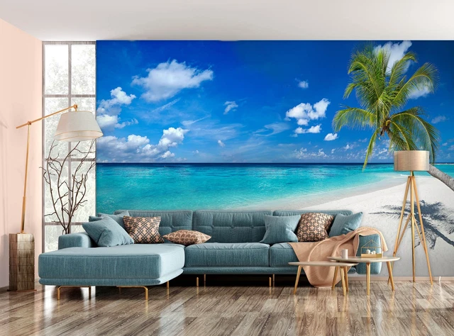 3D OCEAN SKY E740 Wallpaper Mural Paper Wall Print Indoor Murals CA ...