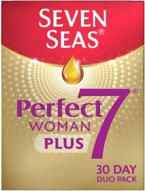 180 X SEVEN Seas Perfect7 Woman Plus Multivitamin Duo Tablets & Omega-3 ...