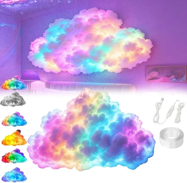 THUNDER CLOUD LED Light, 2026 New LED Cloud Light with Music Rhythm ...