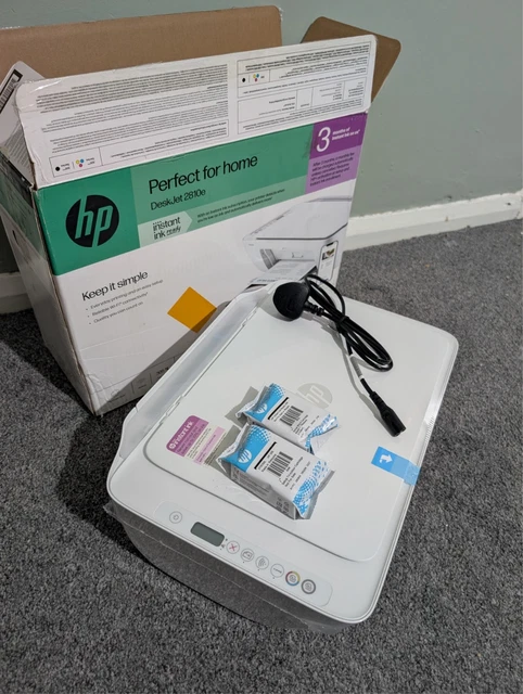 HP DESKJET / 2800e / 2810e / 2820e All-in-One Wireless Printer White £ ...