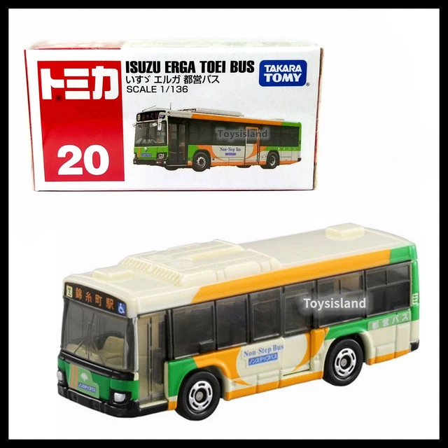 TOMICA #20 ISUZU ERGA TOEI BUS 1/136 TOMY 2017 October NEW DIECAST CAR ...