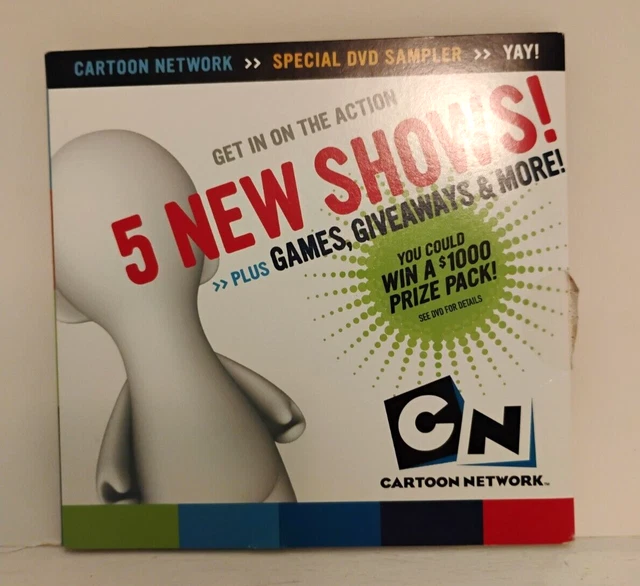 RARE CARTOON NETWORK 2008 Promo DVD Sampler - Star Wars Ben 10 Flapjack ...