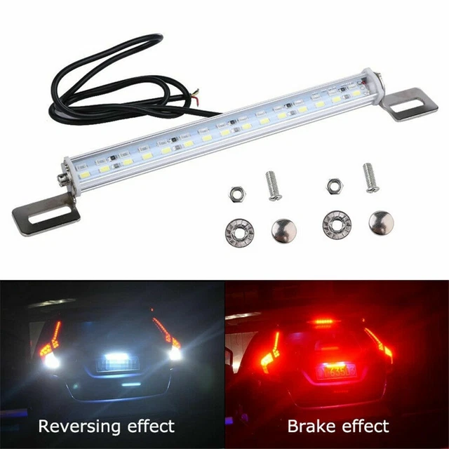 LED STRIP LICENSE Plate Backup Reverse Rear Light Bar Red + White For ...