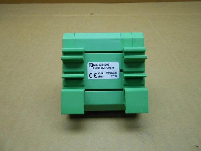 NEW PHOENIX CONTACT 2281209 Flkm-D25 Sub/B Interface Module 25 Position ...