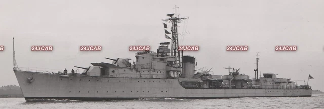 ORIGINAL ROYAL NAVY Photograph. HMS "Wizard" Destroyer. Frigate. Port ...