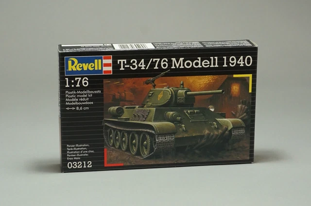 REVELL 03212 KIT de Construction Modèle T-34/76 Modèle 1940 1:76 1.Z119 ...