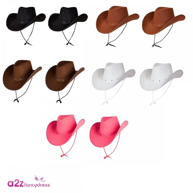 ADULT 10 X Assorted Texan Cowboy Hats Wild West Western Stag Do Hen ...