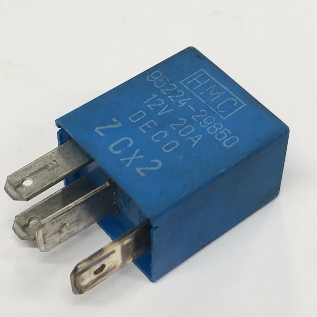 KIA & HYUNDAI Multi-Use Blue 4-Pin Relay HMC 95224-29850 12V 20A ...