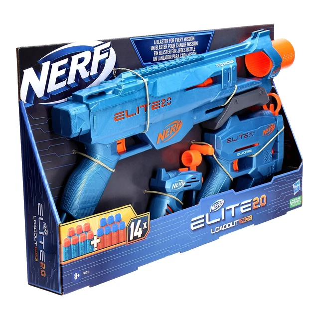 NERF ELITE 2.0 Loadout Pack Triple Pack Shotgun 2 Pistol 14 Darts EUR ...