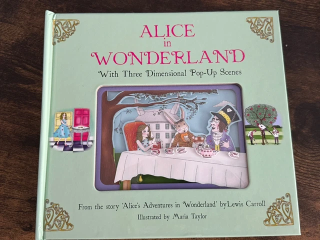 VERY RARE MARIA Taylor 3D Artwork Alice In Wonderland Pop-up Book ...