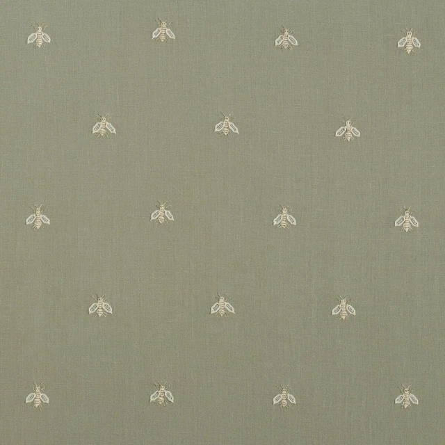 CHELSEA TEXTILES NAPOLEON Bees Off White On Linen 140x256cm £312.70 ...