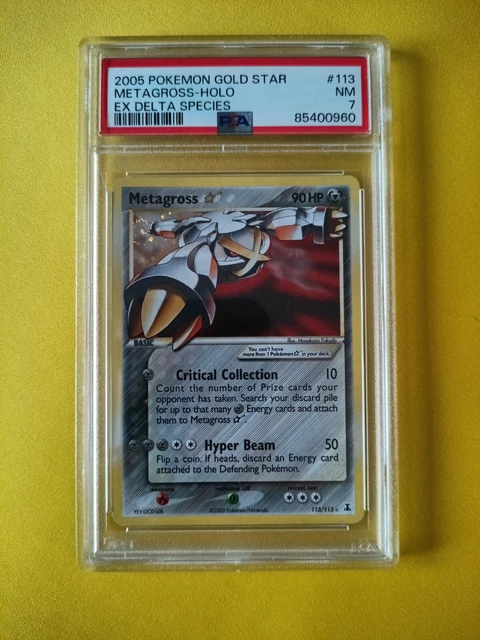 METAGROSS GOLD STAR EX Delta Species Gold Star - PSA 7 Pokemon $1,023. ...