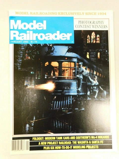 MODEL RAILROADER TRAINS Pacific Railway Tenshodo Roco JAN 1982 Vintage ...