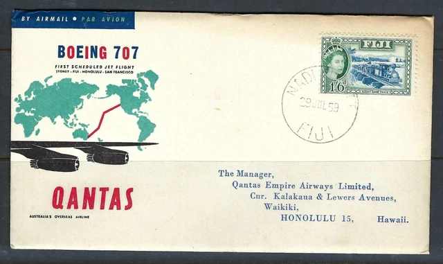 AUSTRALIA 1959 INTERMEDIATE Fiji - Honolulu. AAMC 1407a. Fine. $9.99 ...