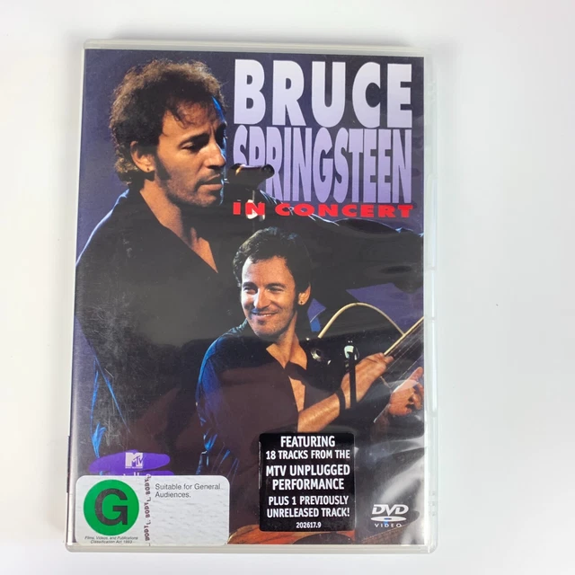 BRUCE SPRINGSTEEN IN Concert - MTV Unplugged (DVD, 1992) 19 songs ...