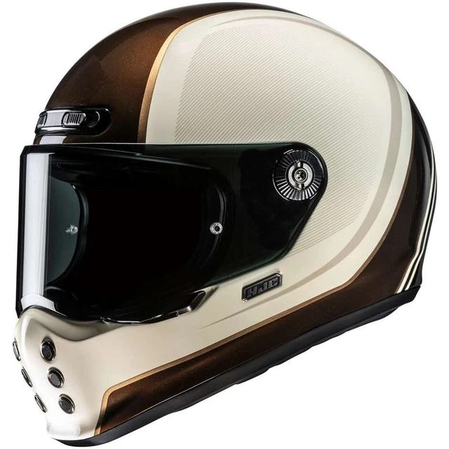 HJC V10 HODU MC9 Full Face Motorcycle Helmet White Black Gold £317.14 ...