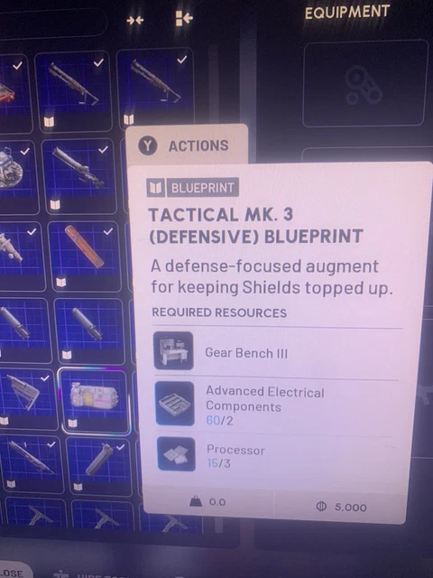 ARC RAIDERS ITEMS - Tactical MK3 (Defensive) Blueprint $9.53 - PicClick CA