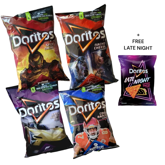 DORITOS TORTILLA CHIPS SPÉCIAL XBox DOOM Spicy Sweet Chili Ranch Nacho ...