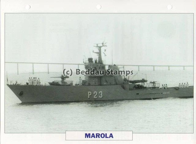 1980 MAROLA ANAGA-CLASS Patrol Craft Ship / Spain Warship Photograph ...