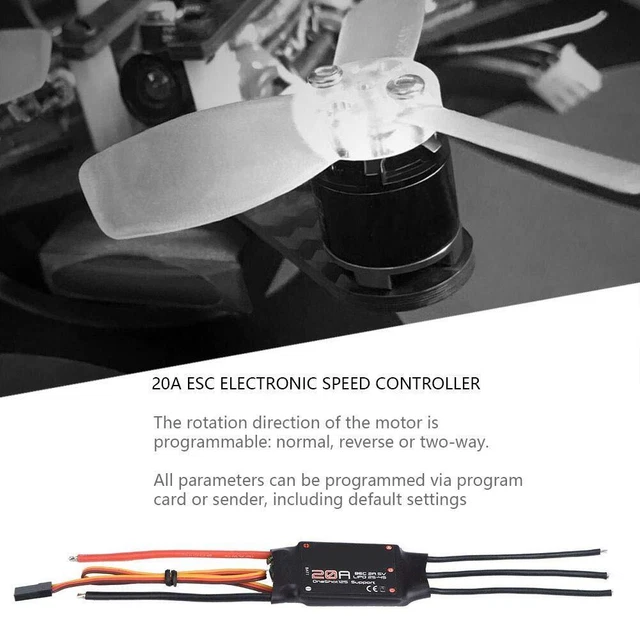 RC CONTRÔLEUR ÉLECTRONIQUE de vitesse ESC de drone ESC 12A / 20A avec ...