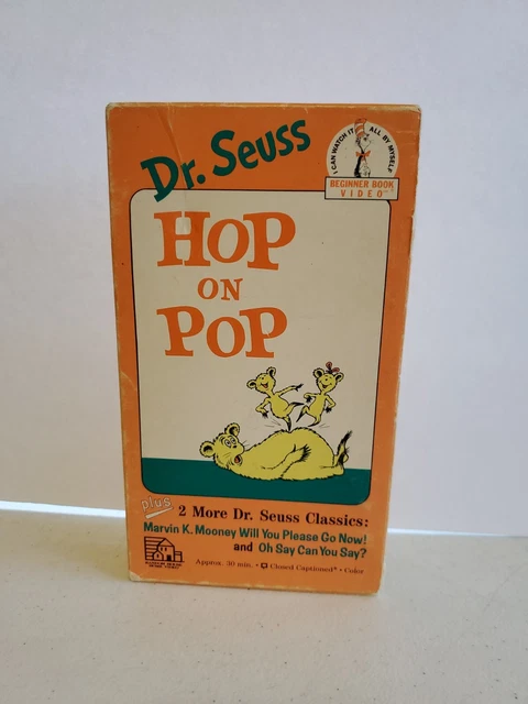 DR. SEUSS HOP On Pop Plus 2 More Dr Seuss Classics VHS 1989 Random ...
